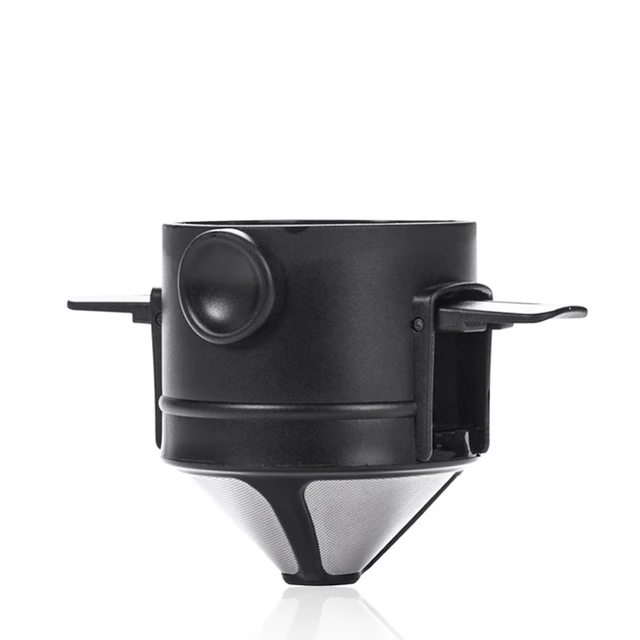 Coffee Filter Portable Reusable Funnel Tea Infuser Stainless Steel Drip ...