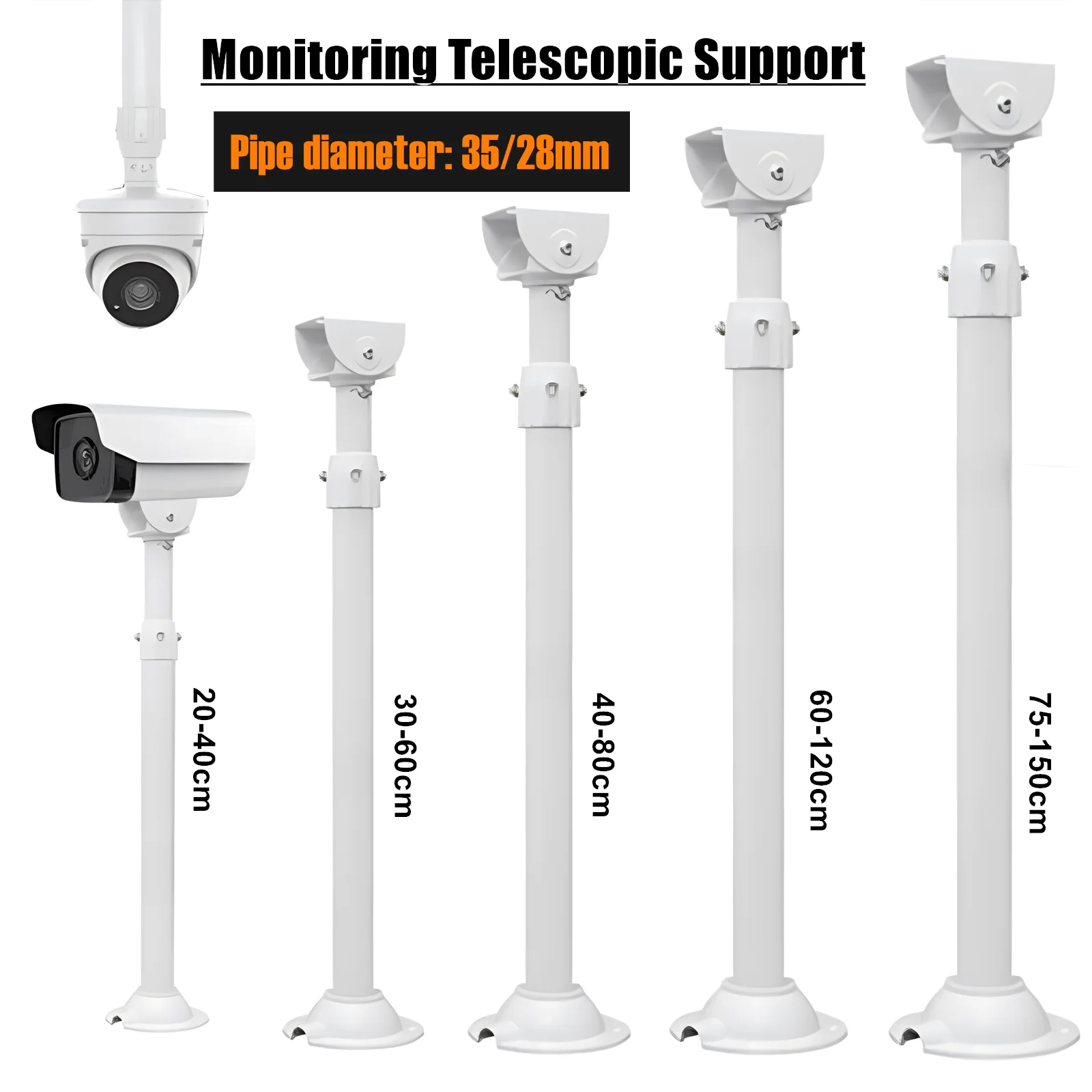 Security-CCTV-Camera-Lengthen-Telescopic-Ceiling-Mounting-Bracket ...