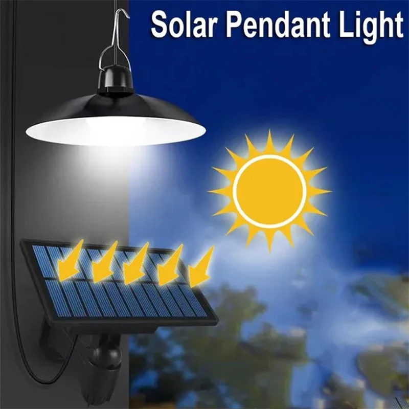 Solar-Pendant-Light-Outdoor-Waterproof-LED-Lamp-Double-head-Chandelier ...