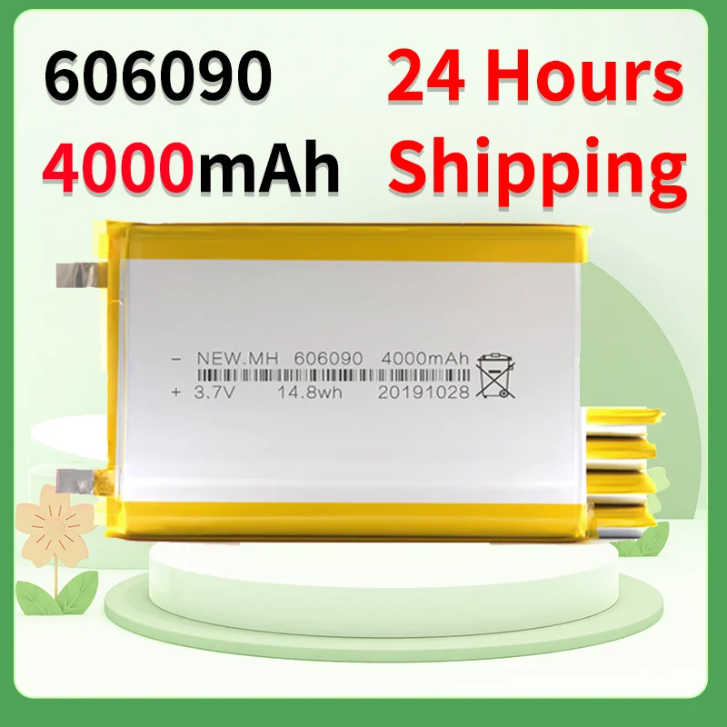 606090-3-7V-4000mAh-Rechargeable-Lithium-Polymer-Lipo-Battery-for ...