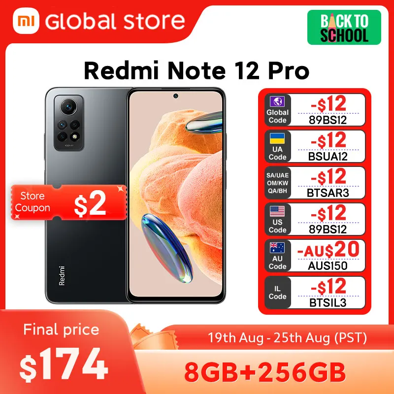 New-Global-Version-Xiaomi-Redmi-Note-12-Pro-4G-67W-Charging-128GB-256GB ...