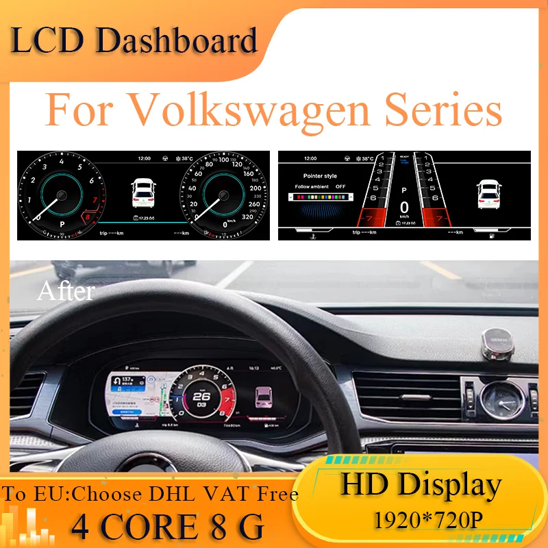 Digital-Dashboard-Panel-For-VW-Golf-7-Golf-6-GTI-Passat-B8-B7-B6-CC ...