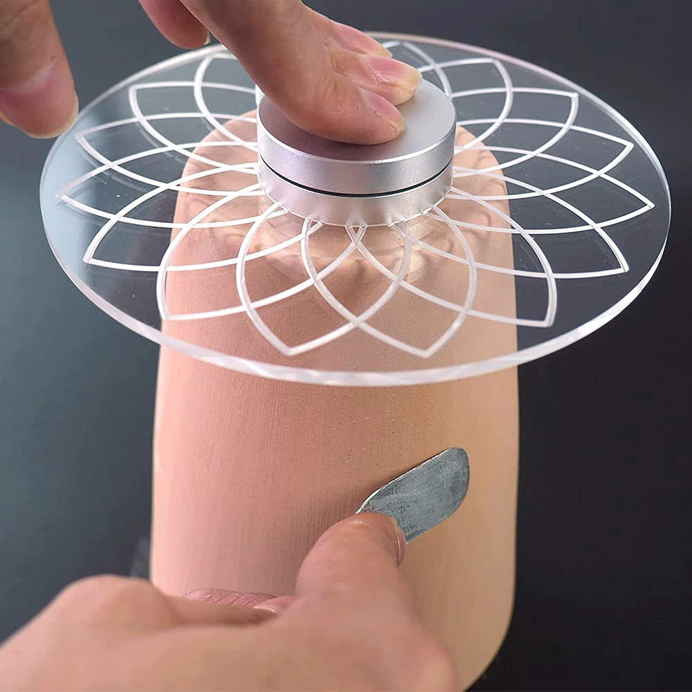 1Pc Clay Trimming Spinner Tool Ceramic Pottery Throwing Trimming Spinner Tool Mini Pottery Wheel ...