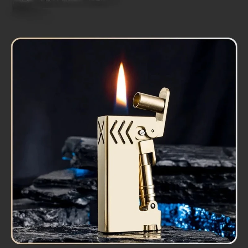 Innovative-Copper-Mechanical-Press-Lighter-Irregular-Shape-Kerosene ...