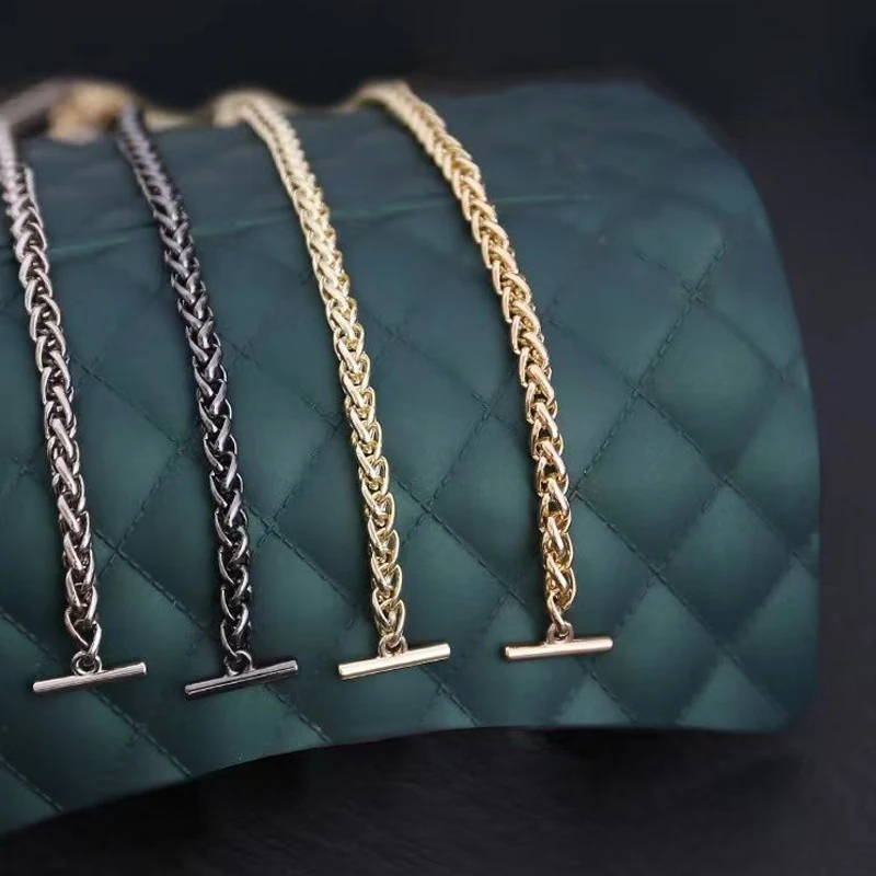 Steel-Bag-Chain-5mm-Gold-Silver-Gun-Black-Replacement-Shoulder ...