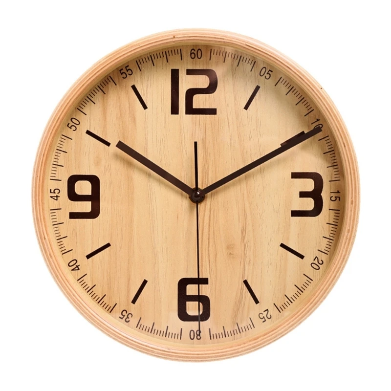 Y1UB-Modern-Wooden-Analog-Wall-Clock-12-6Inch-Operated-Simple-Round ...