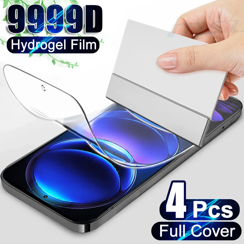 4Pcs-Full-Cover-Hydrogel-Film-For-Xiaomi-Redmi-Note-12-Pro-Plus-Screen ...