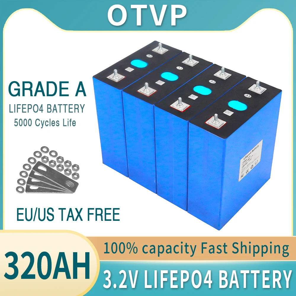 NEW 3.2V 320Ah Lifepo4 Lithium Iron Phosphate Battery DIY 12V 24V 36V ...