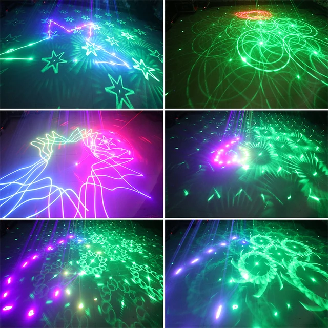 ALIEN 500mw RGB Laser Beam Line Scanner RG Patterns 2in1 Projector DJ ...
