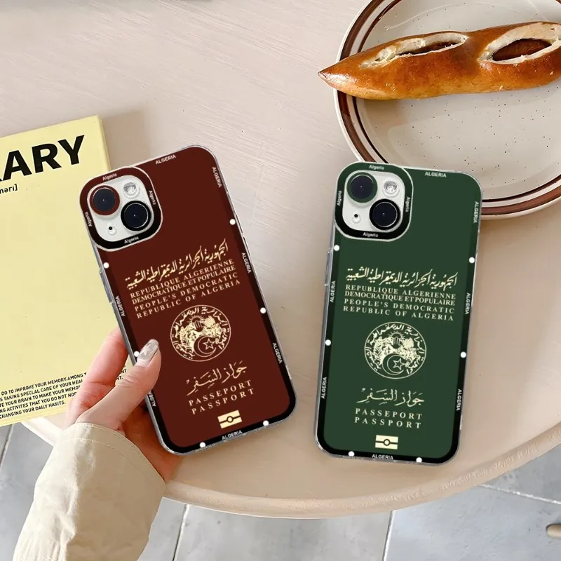 Algeria-Passport-Tshirt-Phone-Case-Telefoon-For-IPhone-13ProMax-14-13 ...