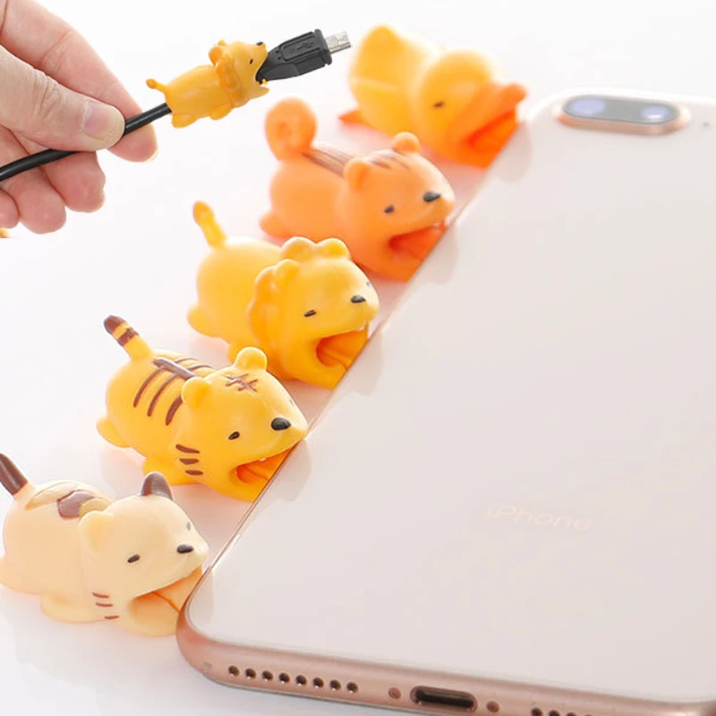 New-Cartoon-Animal-Cable-Protector-USB-Line-Earphone-Wire-Protector ...