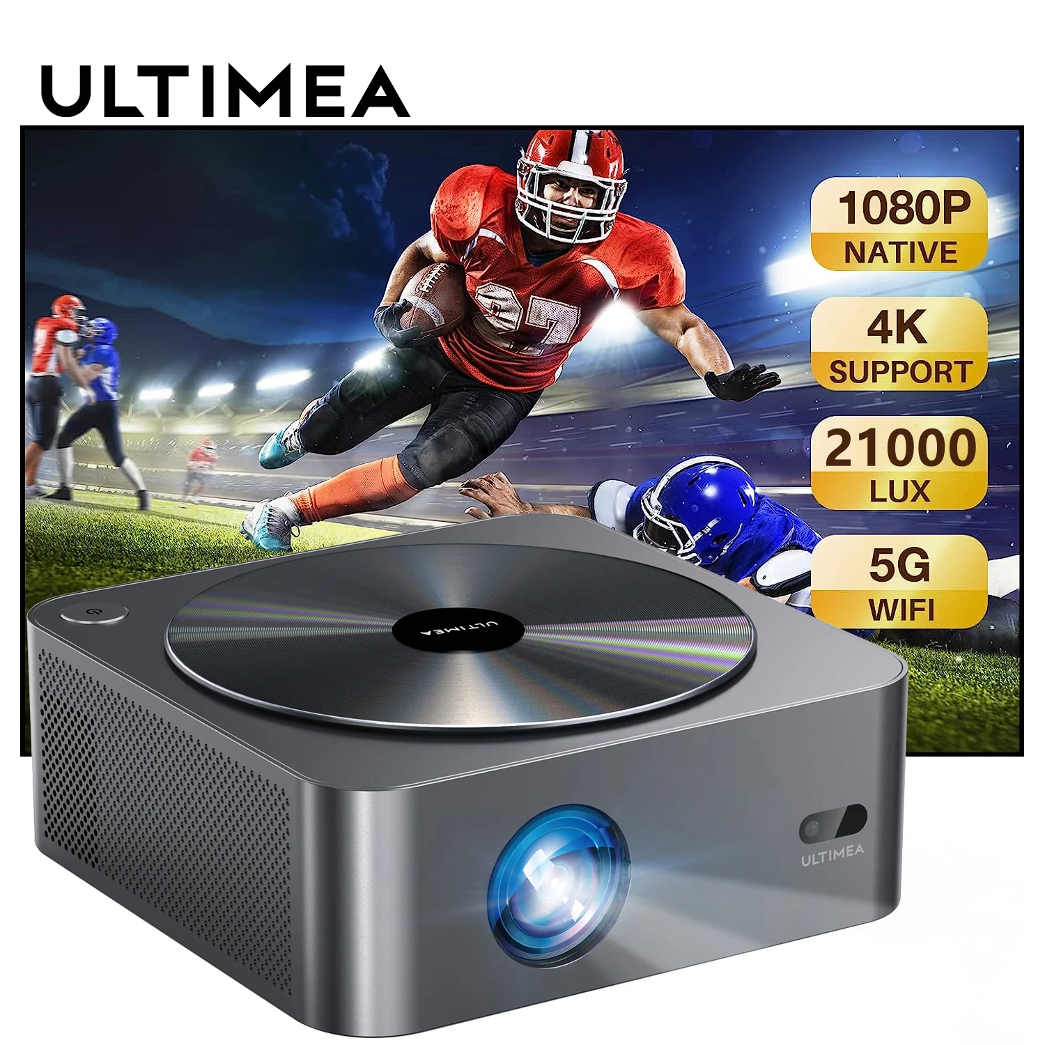 ULTIMEA-Full-HD-Projector-1080P-2K-4K-Video-Home-Theater-Auto-Focus-5G ...