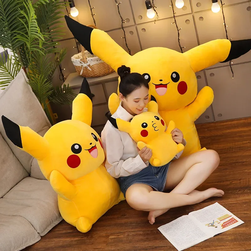 Pokemon-Pikachu-Plush-Doll-Kawaii-Animal-Plushie-Large-Toy-40-80cm-Pok ...