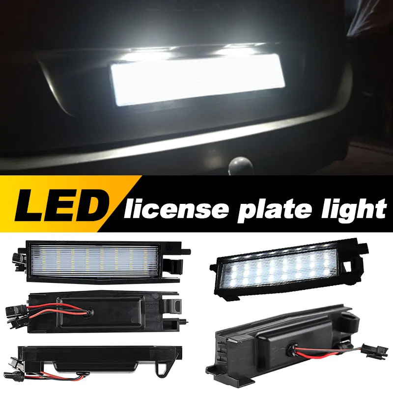 2pcs White LED License Number Plate Light Lamp OEM:81270-02230 For ...