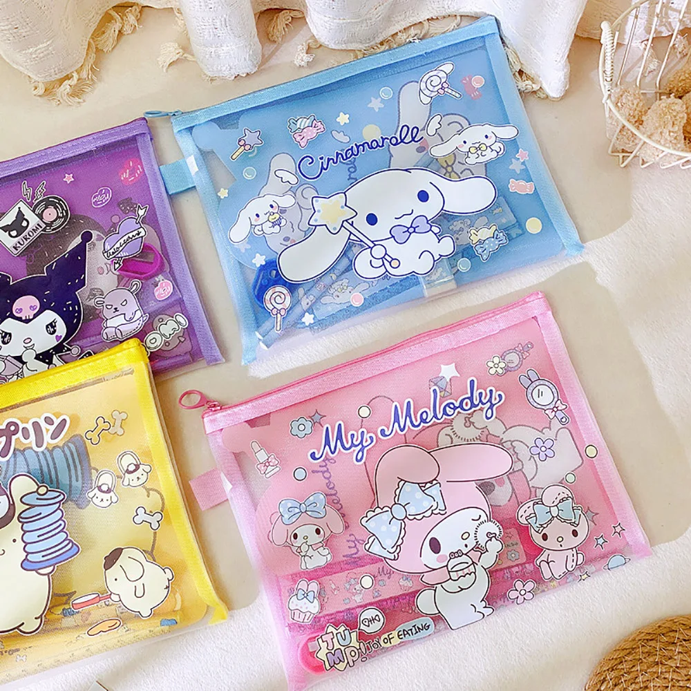 Sanrio-Anime-Stationery-Set-Kawaii-Kuromi-Purin-Mymelody-Children-s ...