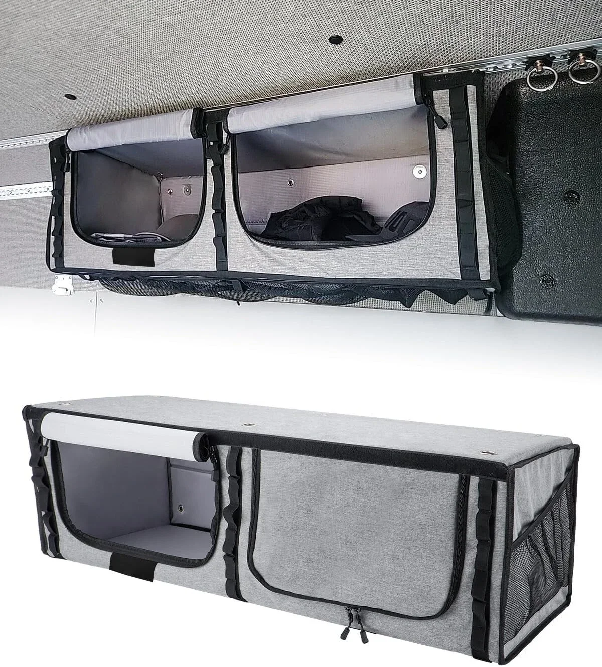 36-Inch Motorhome Overhead Storage Cabinet Soft Overhead Storage Box ...