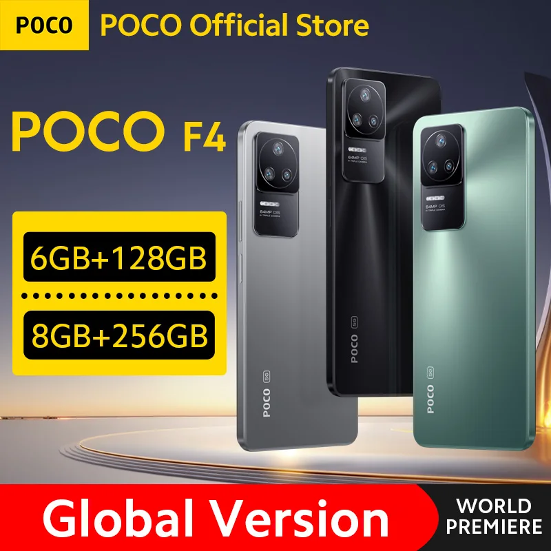 [Estreia mundial] poco f4 5g smartphone 128gb/256gb snapdragon 870 octa ...