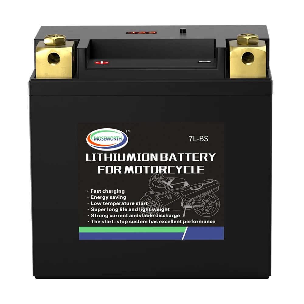 7L-BS 12V Motorcycle Battery Bulit-in BMS Voltage Protection LiFePO4 ...