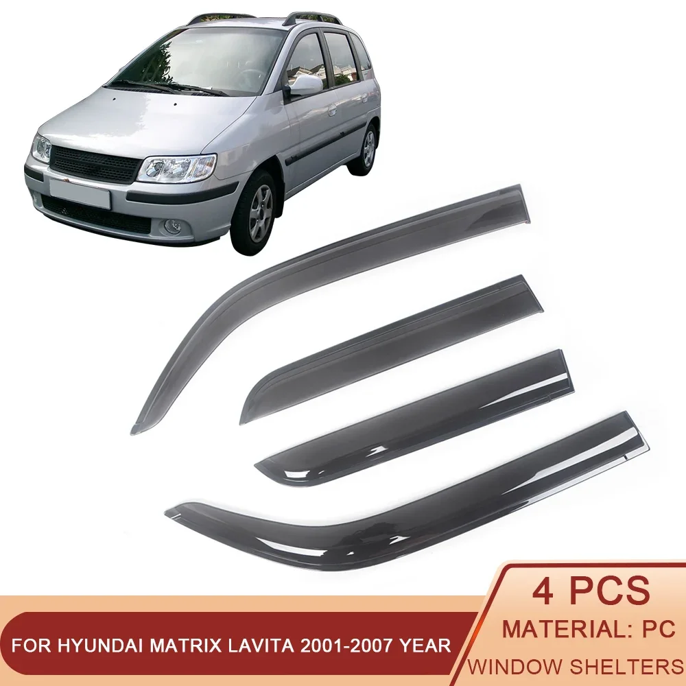 For-Hyundai-Matrix-Lavita-2001-2008-Auto-Black-Tinted-Car-Side-Window ...