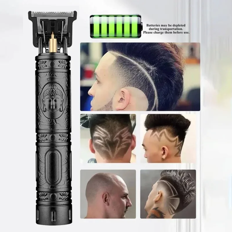 T9-Men-s-Hair-Trimmer-Professional-Fader-Home-Travel-Cordless-Razor ...