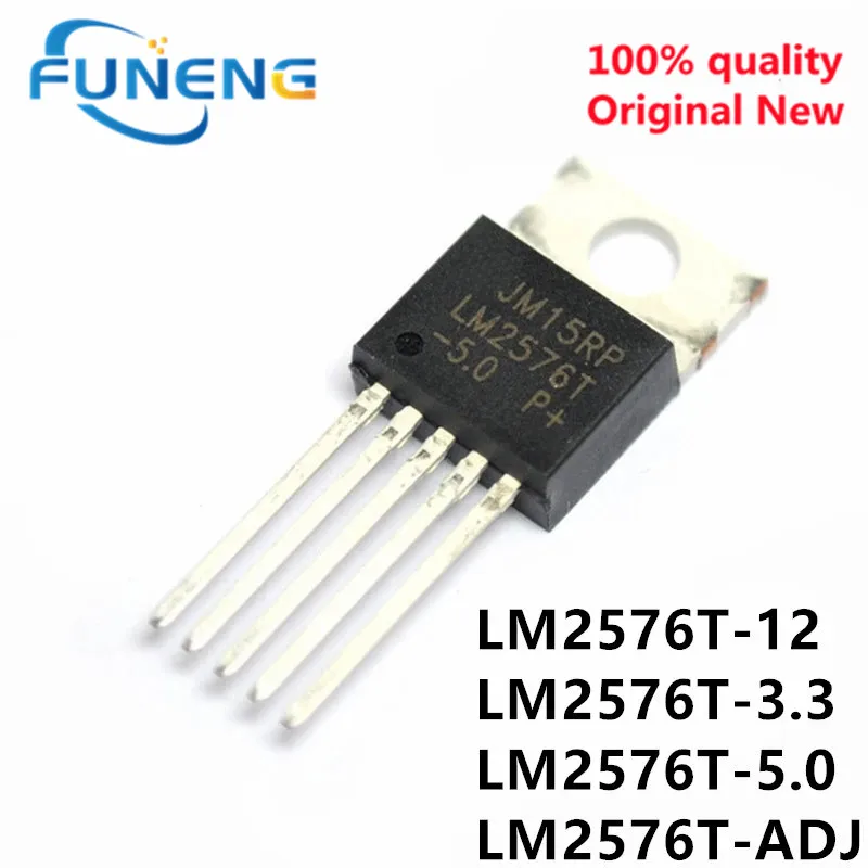 Piezas de 10 LM2576T 5.0 a 220 LM2576 5.0 a 220, LM2576T 5, LM2576T 3.3, LM2576 3.3, LM2576T 12 ...