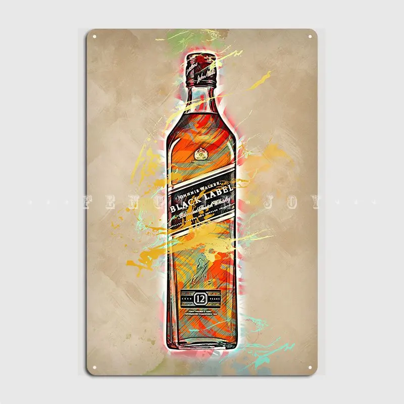 Johnny Walker Poster Metal Plaque Cinema Kitchen Cave Pub Create Wall ...