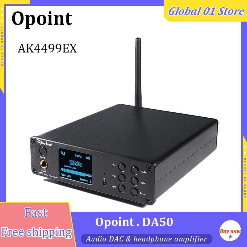 Opoint-da50-ak4499exak4191eq-dac-USB-amanero-384khz-dsd512-Bluetooth-5 ...