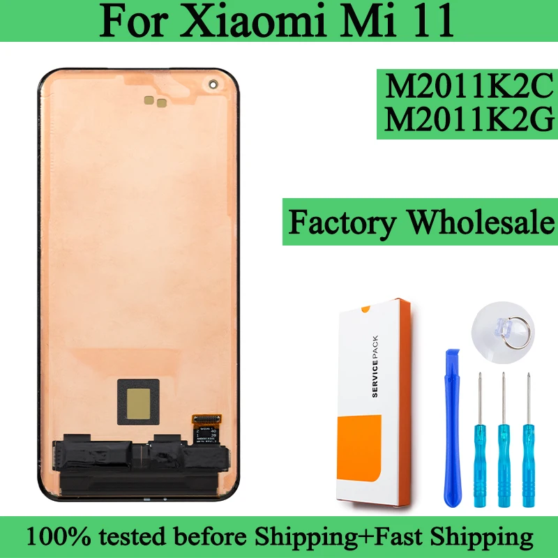 M2011K2C M2011K2G 100% Tested Premium Lcd For Xiaomi Mi 11 Display ...