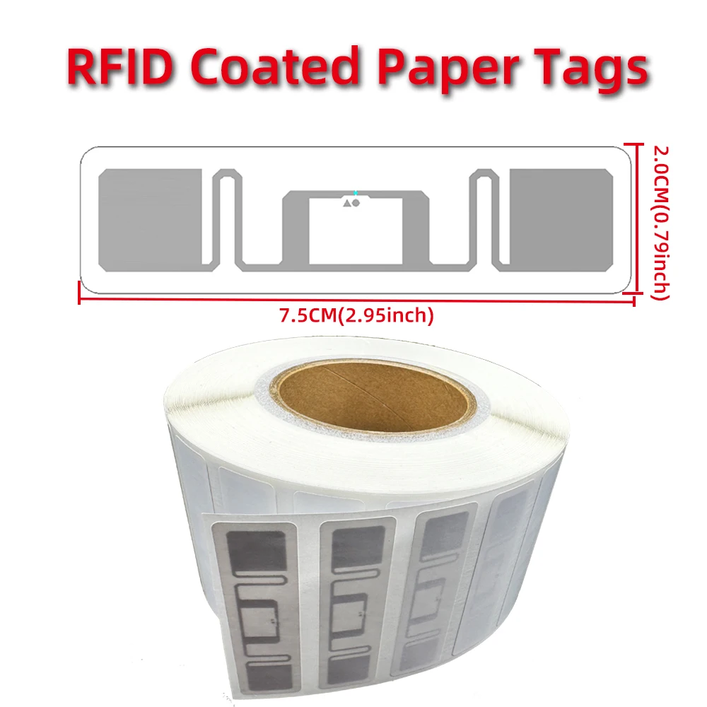 UHF RFID 태그, 860-960MHz 장거리 EPC Gen2 U9 Alien H9 칩 RFID 스티커 접착 스티커 ...