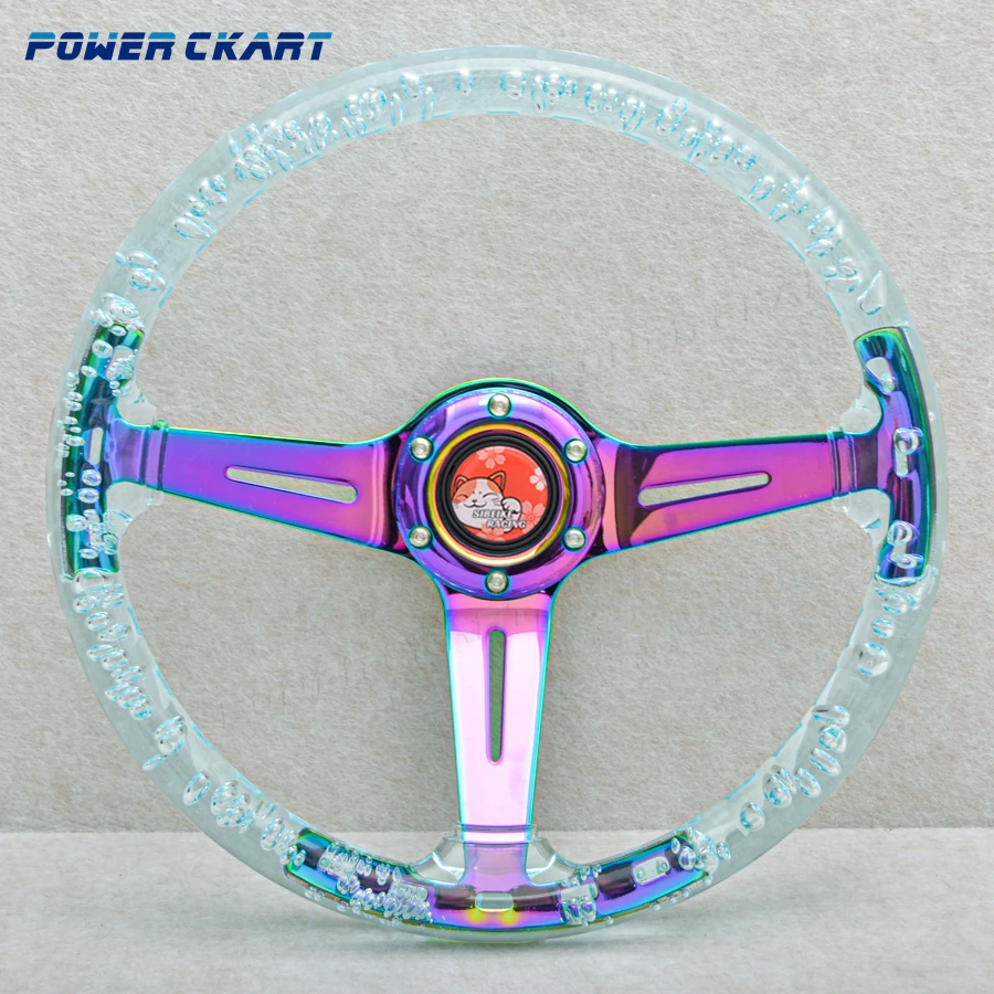 Acr-lico-Bolha-JDM-Racing-Sim-Volante-Deep-Milho-Transparente-Esporte ...