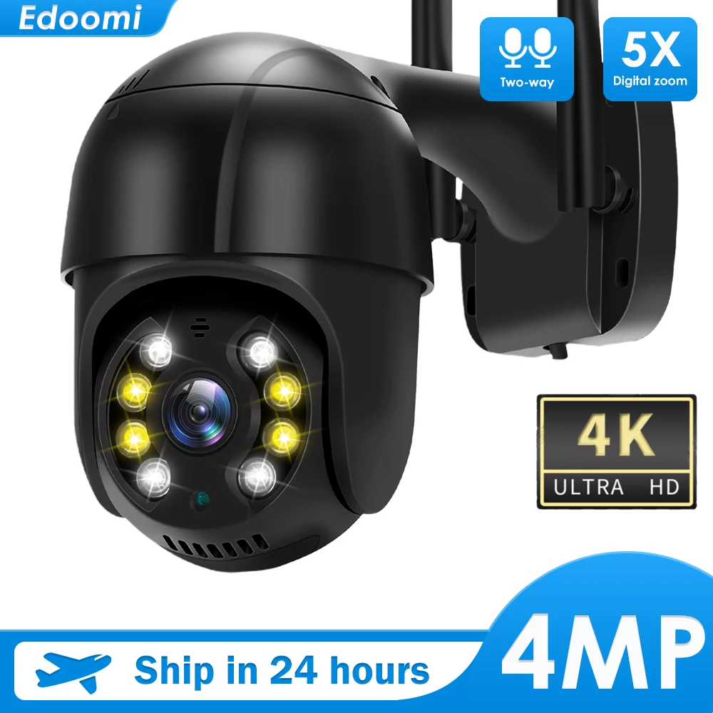 4K WiFi IP Camera Outdoor Wireless Video Surveillance 5MP Dome Cam ...