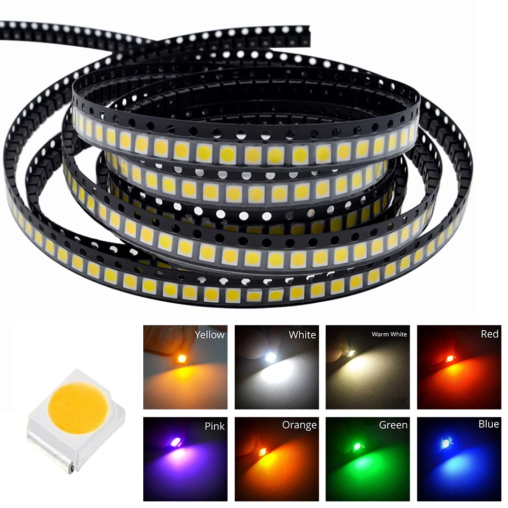 Ultra Bright Toothpaste 100pcs Ultra Bright 3528 LED SMD Blue Chip ...