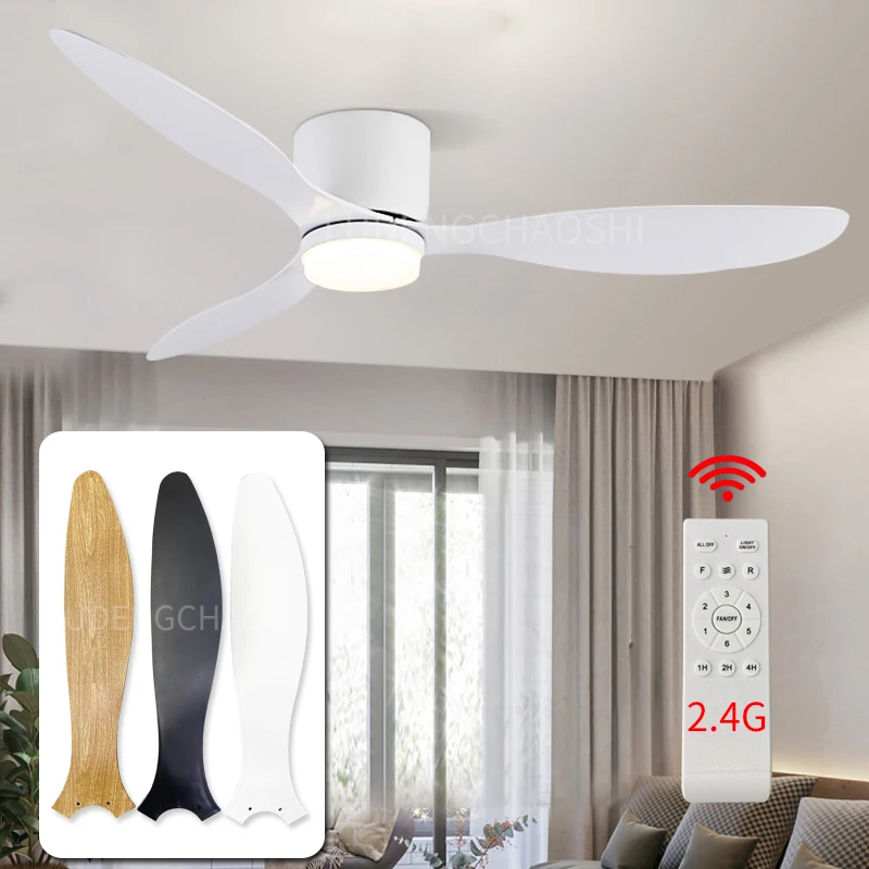 LED-Light-DC-Motor-Modern-Ceiling-Fan-Kitchen-Living-Room-Dining-Room ...