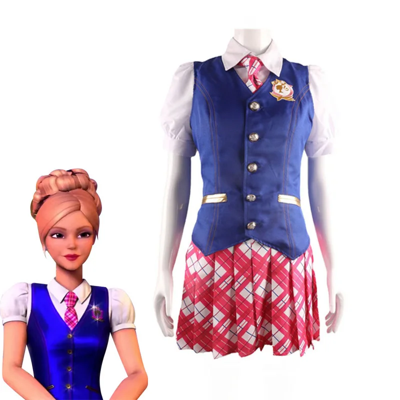 Movie-Barbie-Princess-Charm-School-Delancey-DE-Wen-CosplayAnime-Costume ...