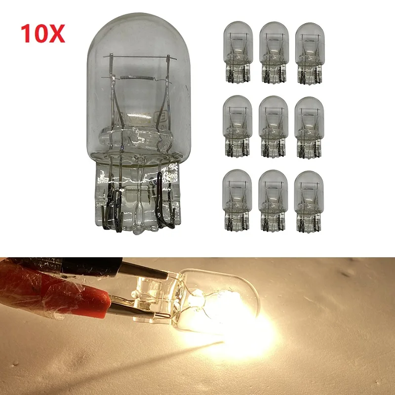 10x-Signal-Lamp-7440-Wy21w-W21w-7441-Bulbs-12v-Warm-White-T20-Halogen ...