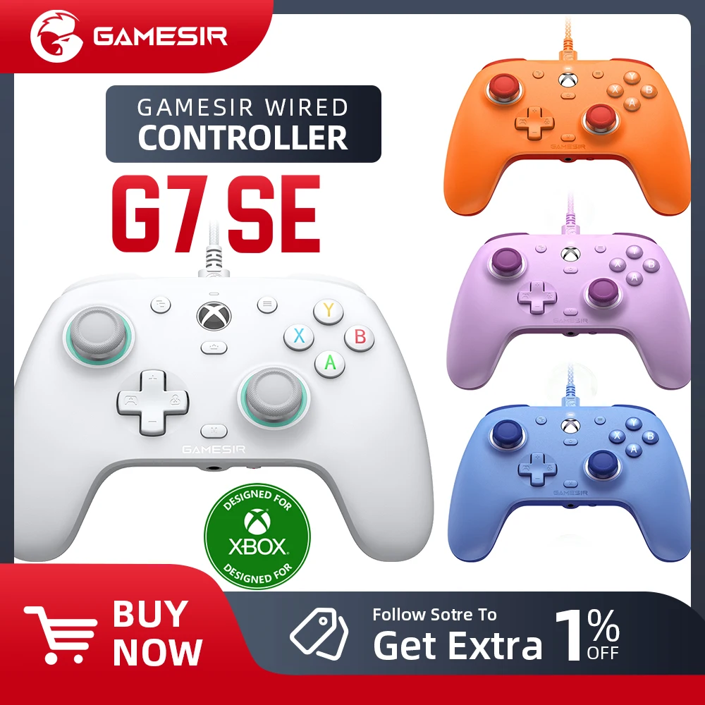 GameSir-G7-SE-Multiple-color-options-Xbox-Gaming-Controller-Wired ...