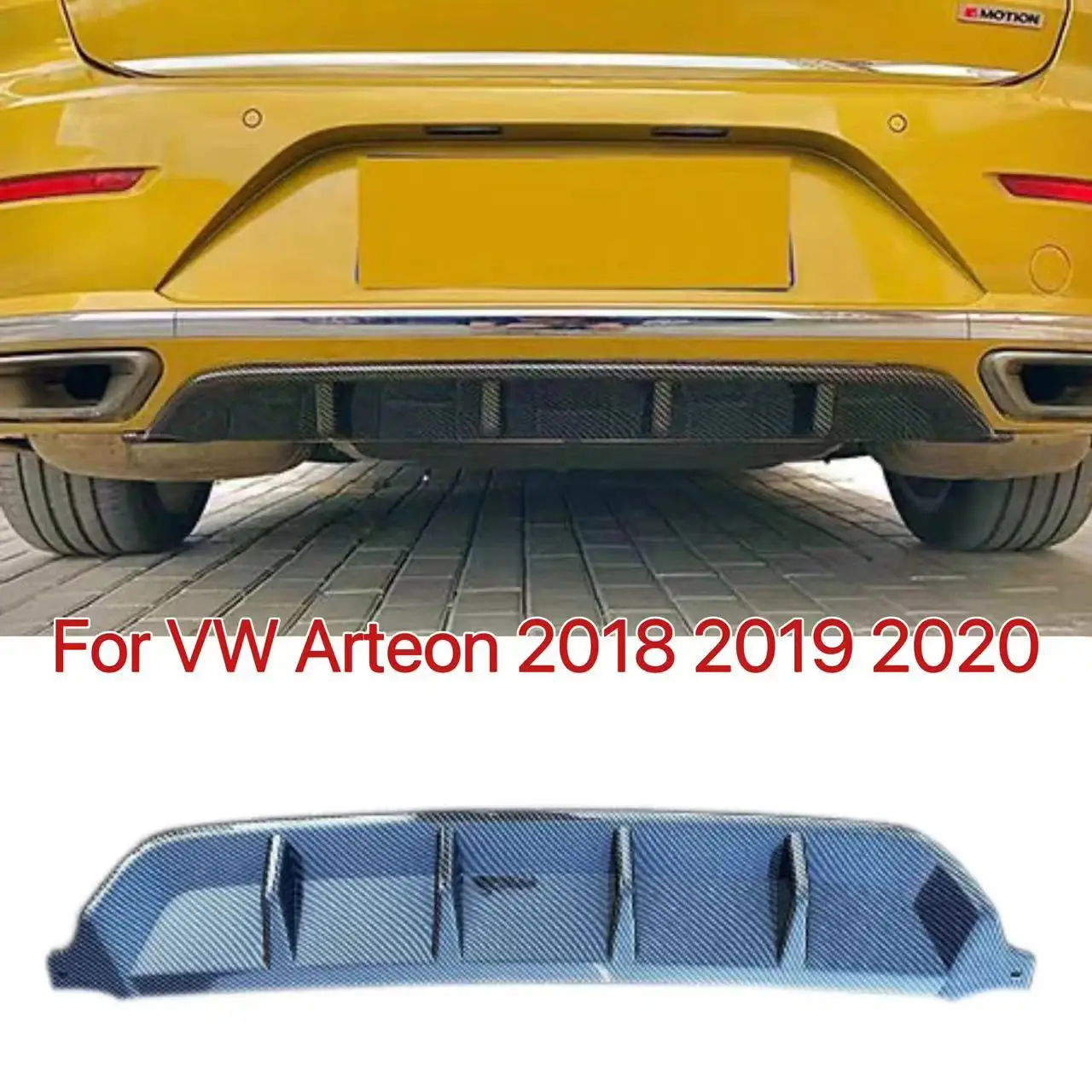 For-VW-Arteon-Spoiler-Rear-Bumper-Surround-Lip-2018-2019-2020-Spoiler ...