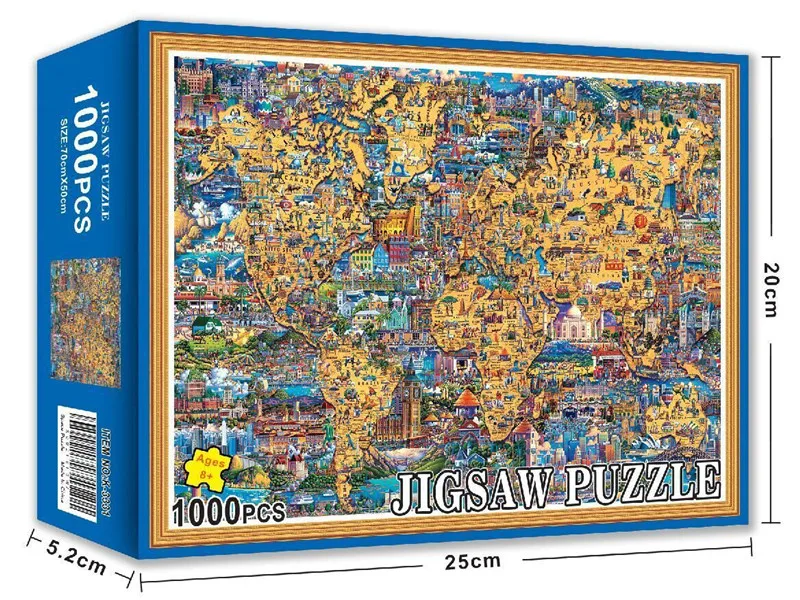 Carte des poissons - Puzzle Éducatif Pour 1000 Pièces De Papier ...