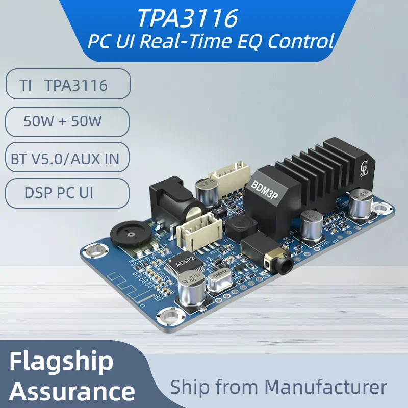 TPA3116-2x50W-Bluetooth-Amplifier-Board-BT5-0-Module-2-0-Stereo-Class-D ...