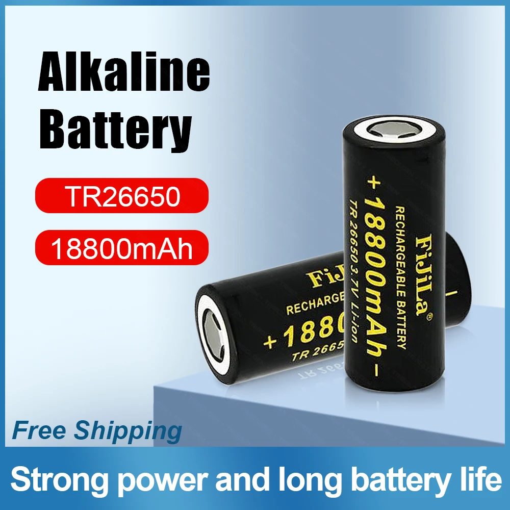 26650-Battery-New-3-7V-18800mAh-Li-ion-Rechargeable-Battery-for-LED ...