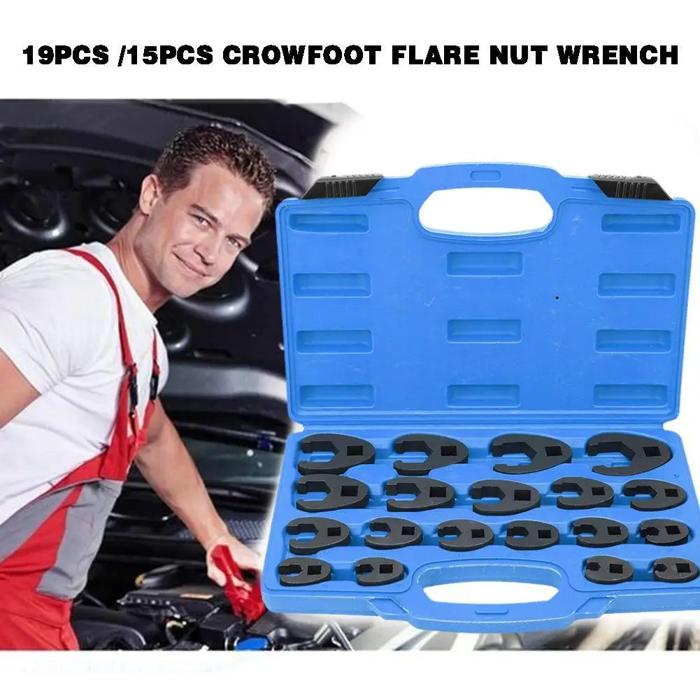 15pcs-Crowfoot-Flare-Nut-Wrench-Crowfoot-Flare-Nut-Wrench-Tool-Set ...