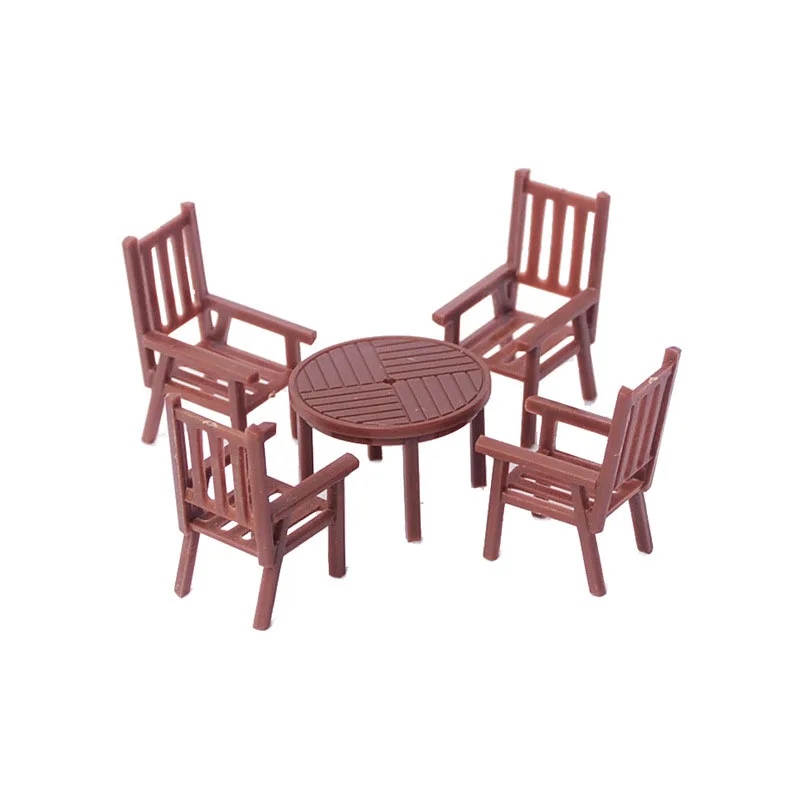 2Sets-Miniature-Table-Chair-Set-Model-Scale-1-30-75-ABS-Indoor-House ...