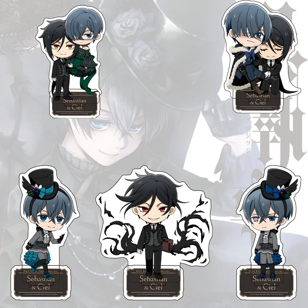 Lindo Anime Black Butler estilo gótico 10cm figura acrílica con soporte ...