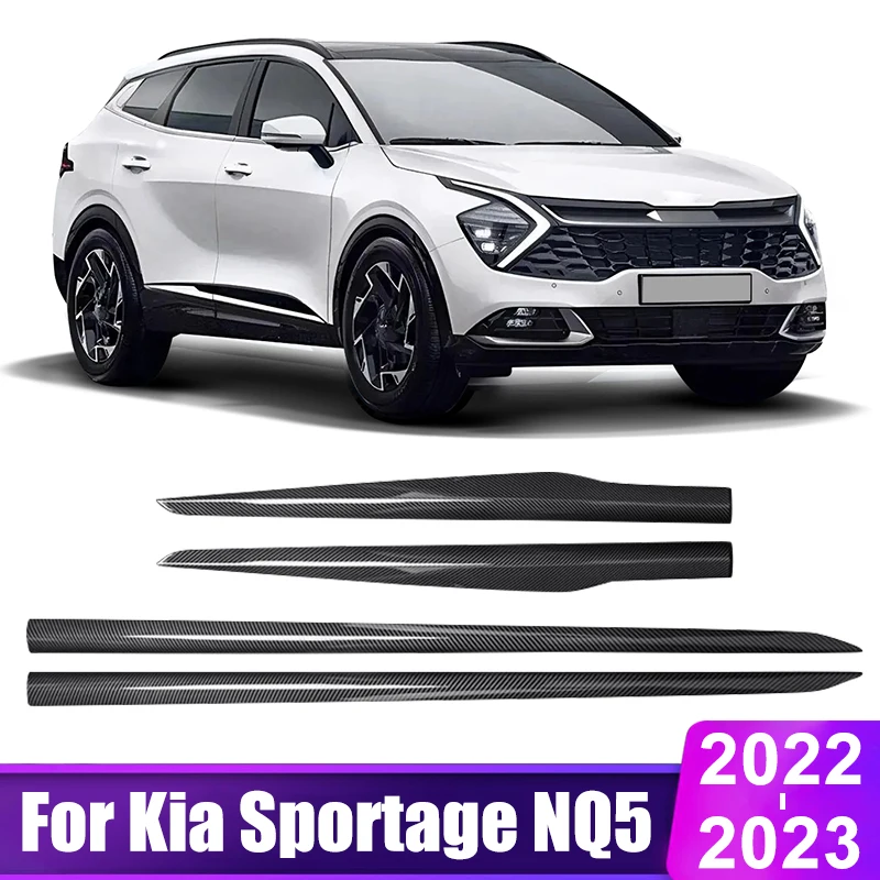 For Kia Sportage NQ5 2022 2023 Hybrid X GT Line HEV Car Fender Door Sill Side Skirt Protective ...