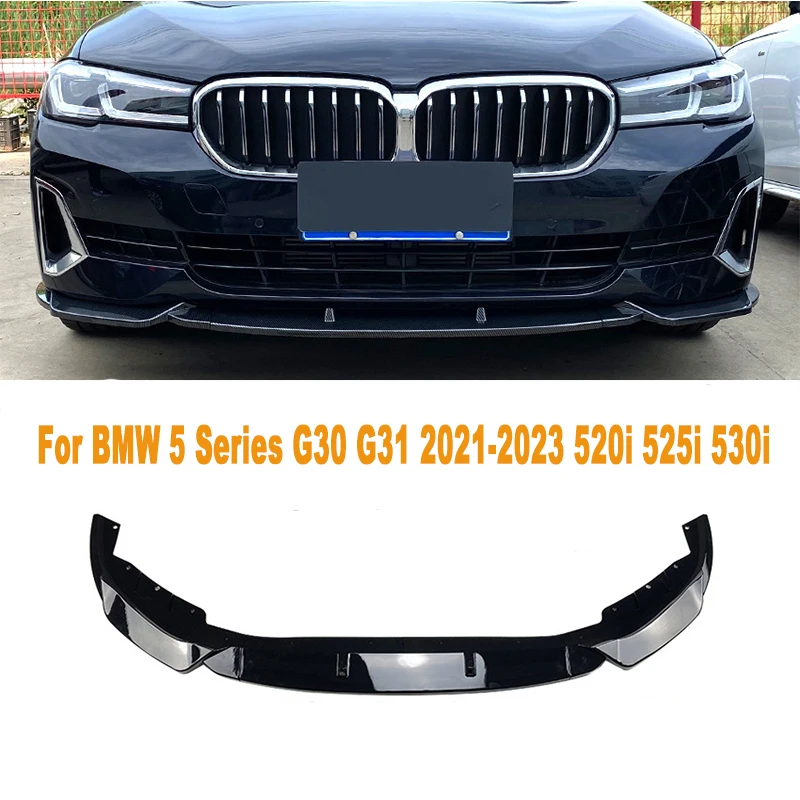 For-BMW-5-Series-G30-G31-2021-2023-520i-525i-530i-Front-Bumper-Lip ...