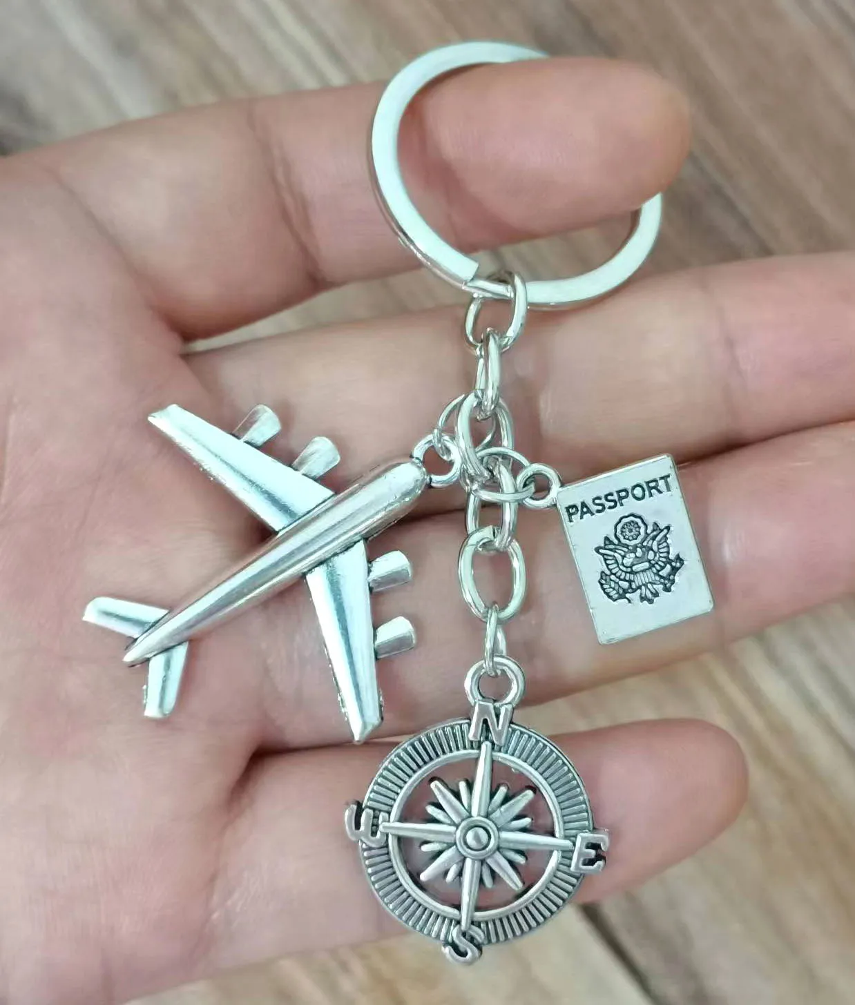 Airplane No Matter Where Travel Key Chain Aviation Pilot Gift Keychain ...