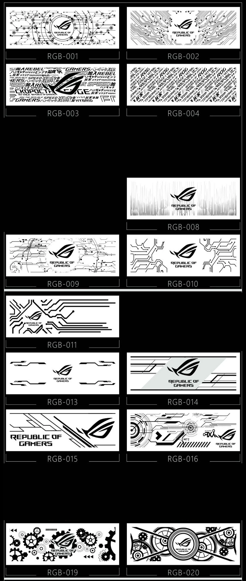 White GPU PC Panel Case Frontpanel RGB ELD Lighting Panel AURA SYNC ...