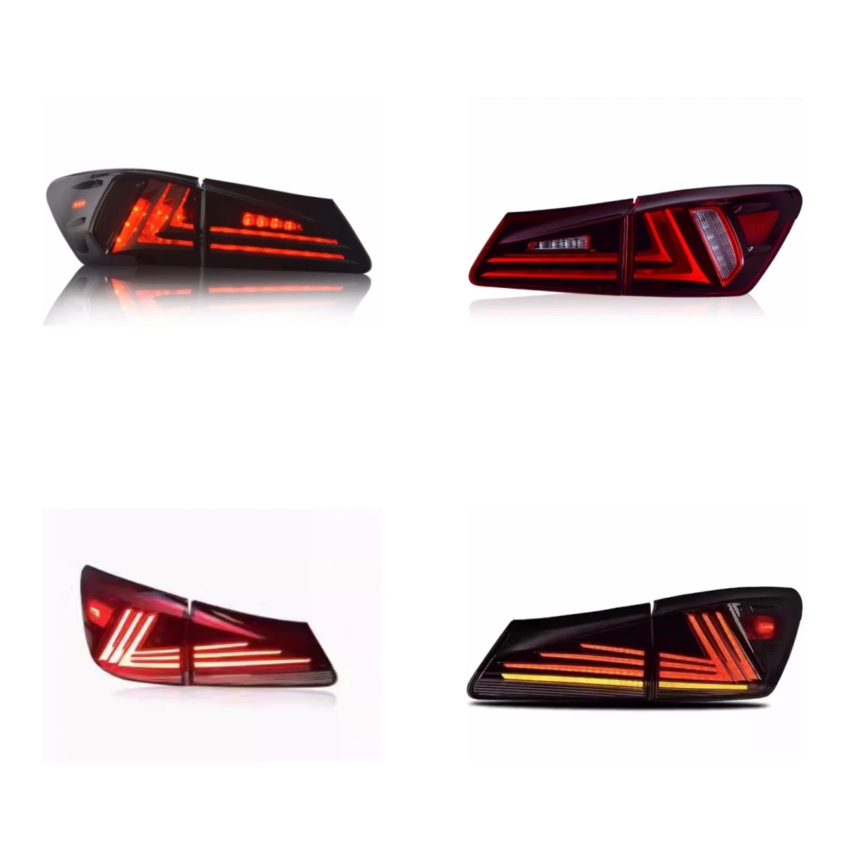 1-Pair-LED-Tail-Light-For-Lexus-IS250-IS300-modified-Backup-Brake-Fog ...