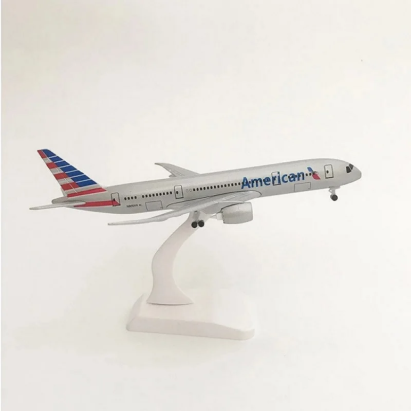 1-300-20CM-American-Airlines-Boeing-777-Airplane-Model-With-Landing ...