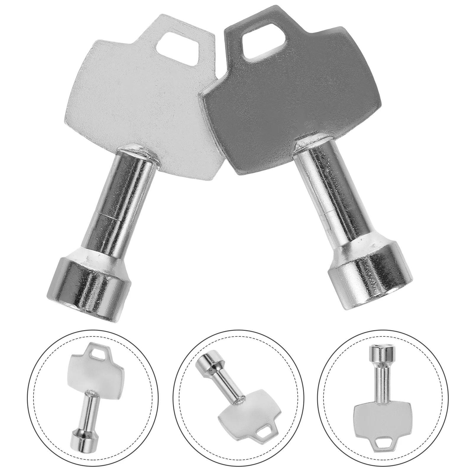 2Pcs-Triangular-Socket-Key-Universal-Metal-Trash-Can-Metal-Triangular ...